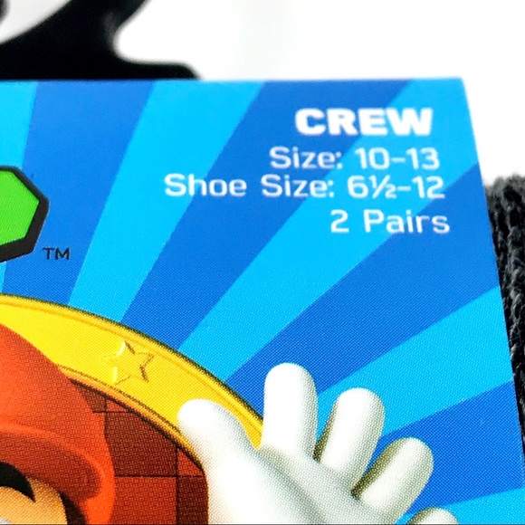 Nintendo | Underwear & Socks | Nintendo Super Mario And Toad Crew Socks ...